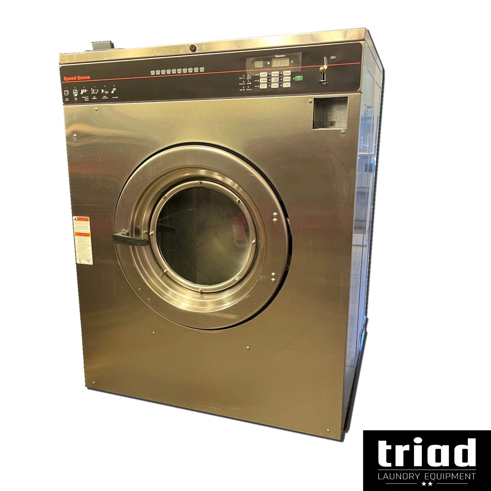 '12 Speed Queen 100lb Coin Op 1 Phase Commercial Washer - Triad Laundry